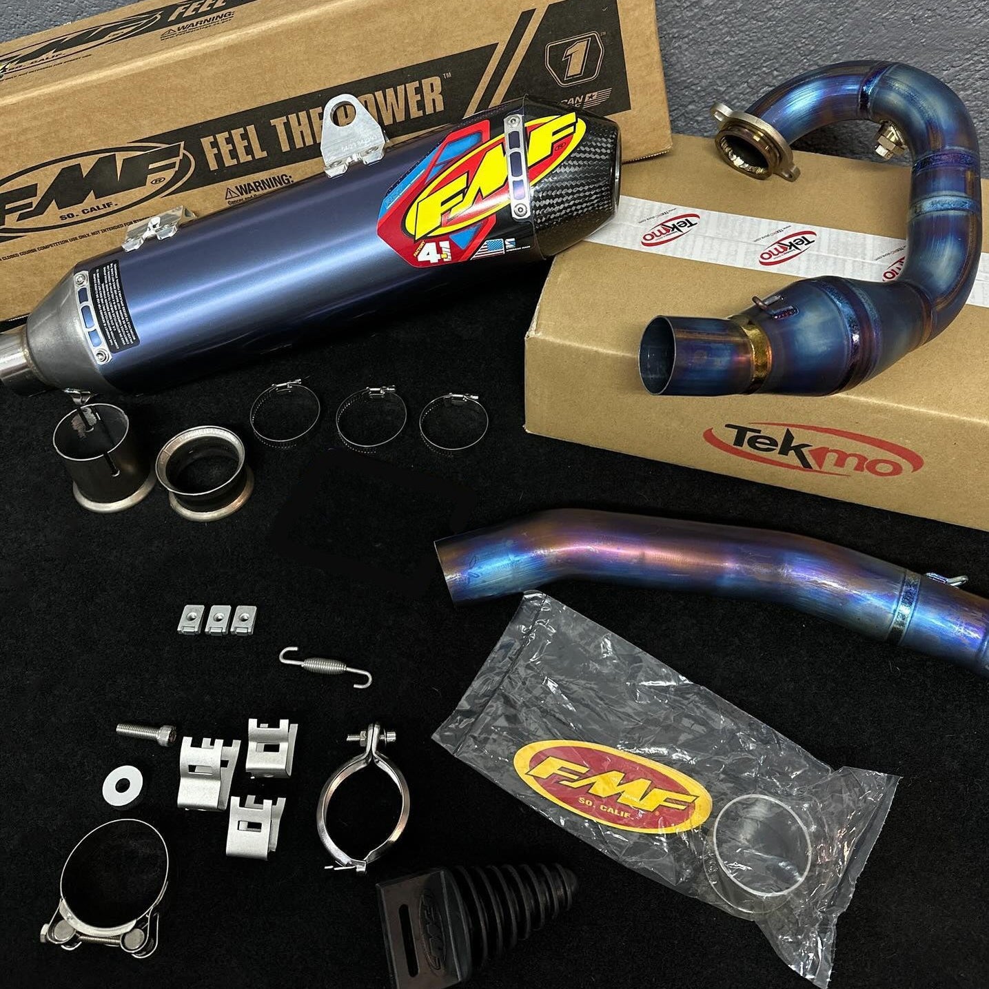 FMF® Factory 4.1 RCT + TEKMO® Header Husqvarna 701 KTM 690 GASGAS 700 ...